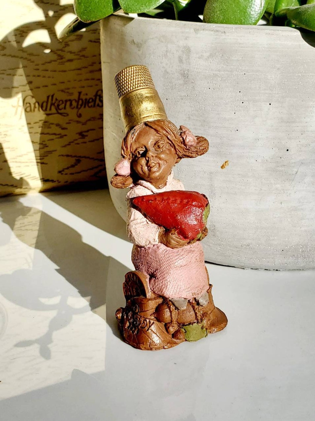 Vintage Tom Clark Mendy Fairy, Strawberry Fruit, 1989 Thimble Fairy ...