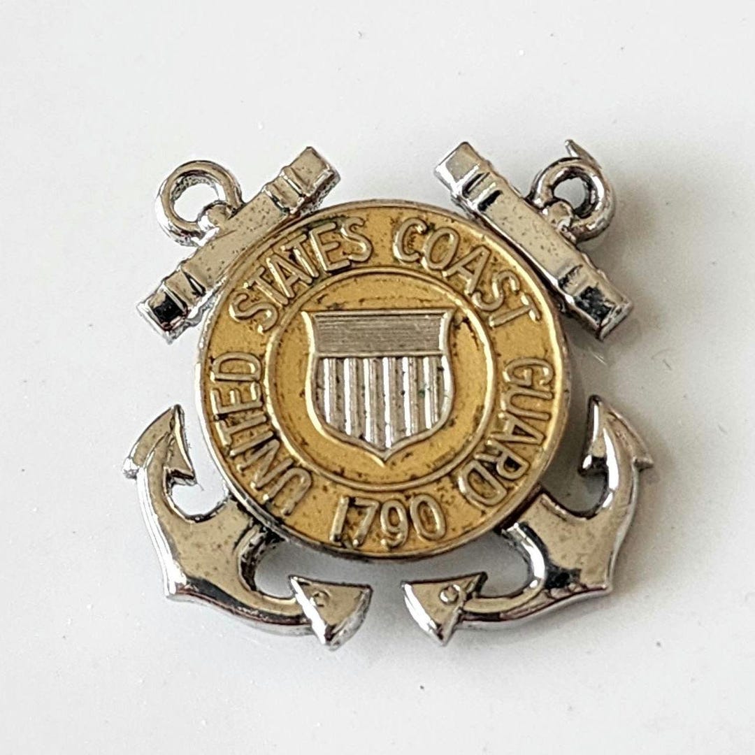 Vintage US Coast Guard Military Pin Badge, Collectible Military Pins ...