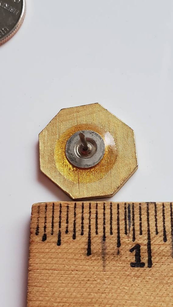 Vintage Tiny "STOP" Sign Lapel Pin, Co Worker Funny G… - Gem