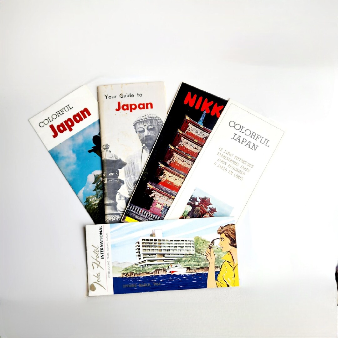 Japan Travel Tourist Brochures, Set of 5 Japanese Travel Guide ...