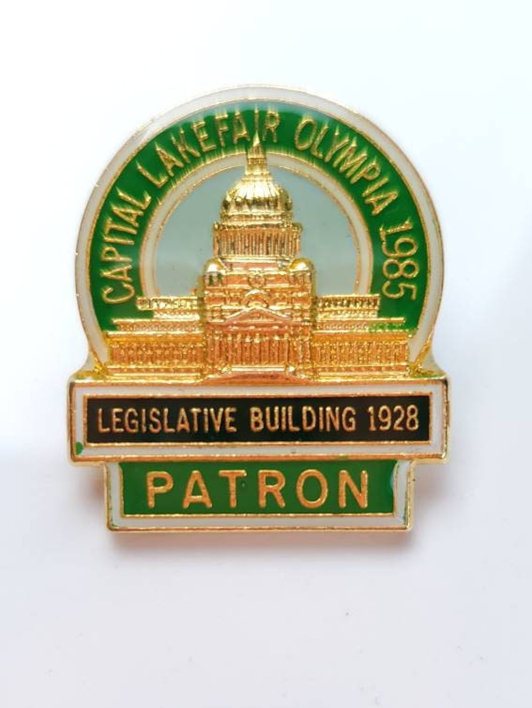 Vintage 1985 Capital Lakefair Lapel Pin: Olympia Washington Legislative ...