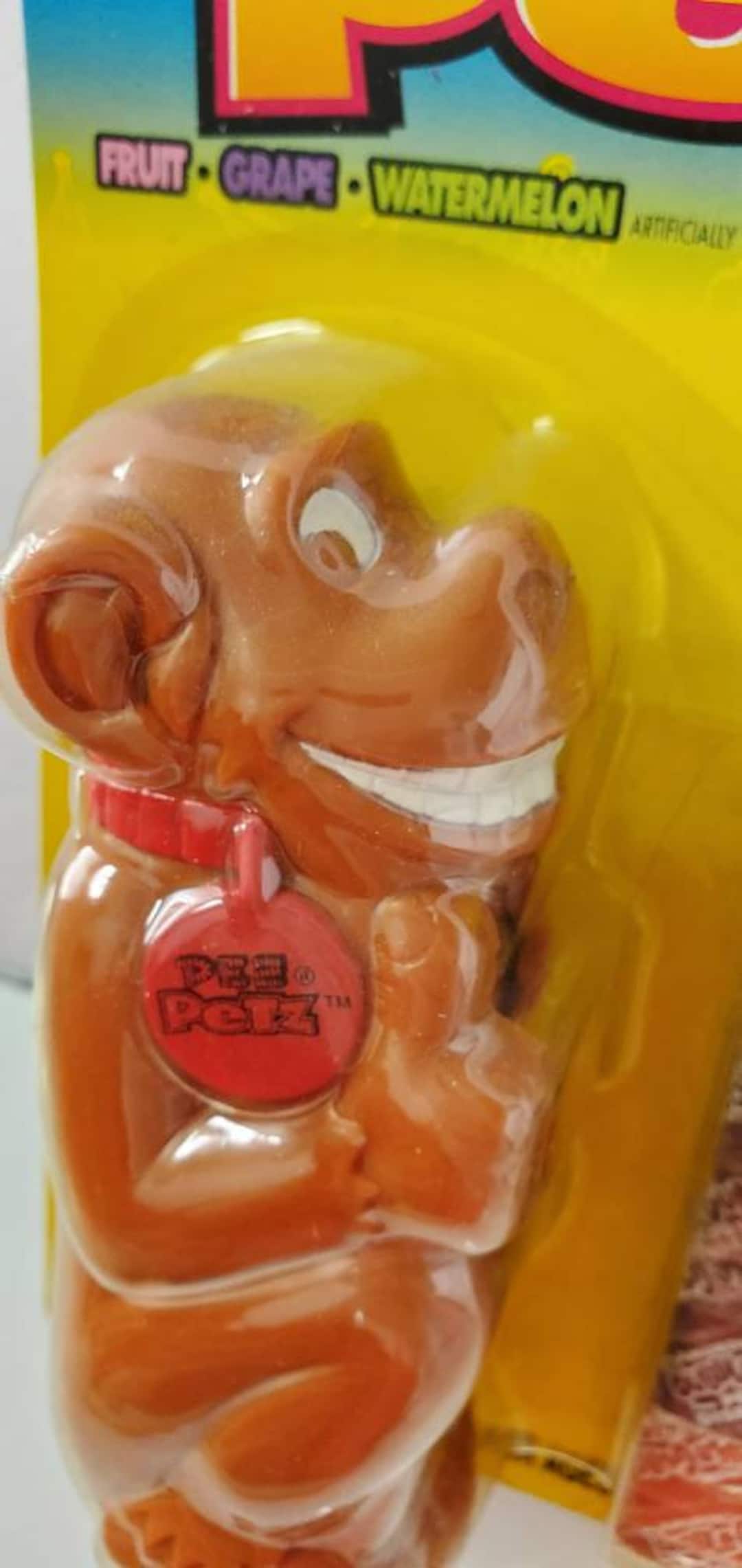 Pez Petz Grinz the Monkey, Pez Bubble Gum Dispenser on Card, Animal ...