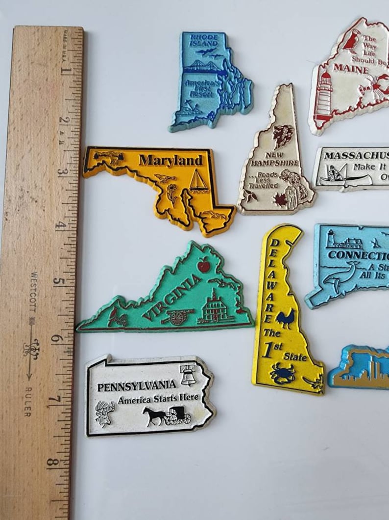 Statehood Magnets You Choose State Fridge Magnets Northeast - Etsy
