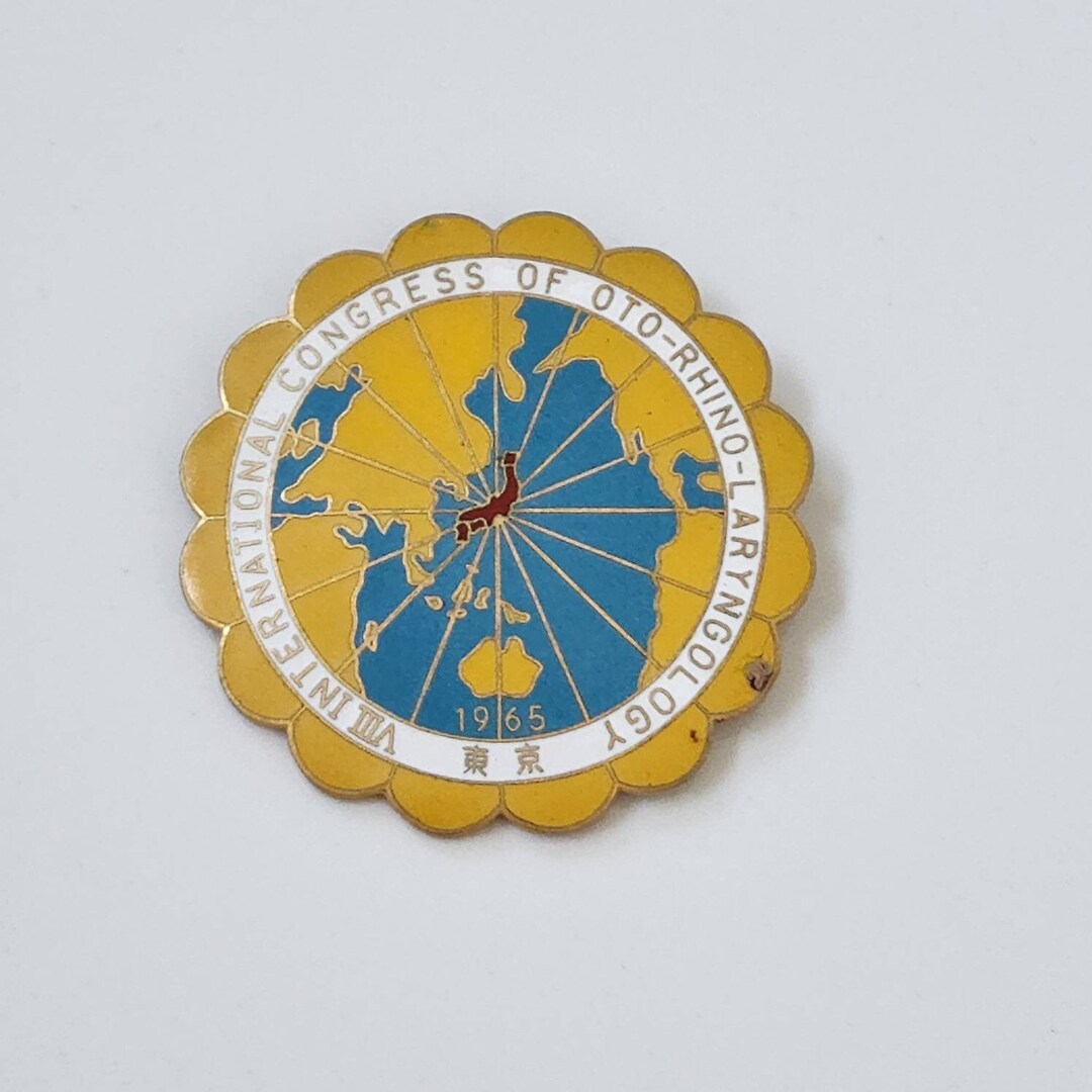 Rare 1960s Medical Science Research Brooch Pin, World Medical Doctor ...