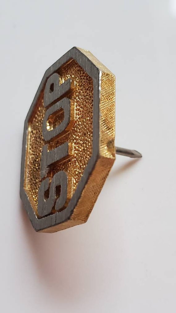 Vintage Tiny "STOP" Sign Lapel Pin, Co Worker Funny G… - Gem