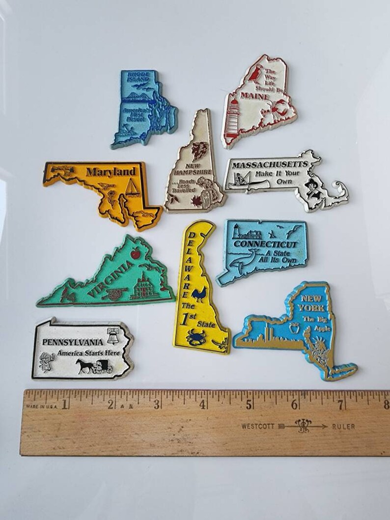 Statehood Magnets You Choose State Fridge Magnets Northeast - Etsy