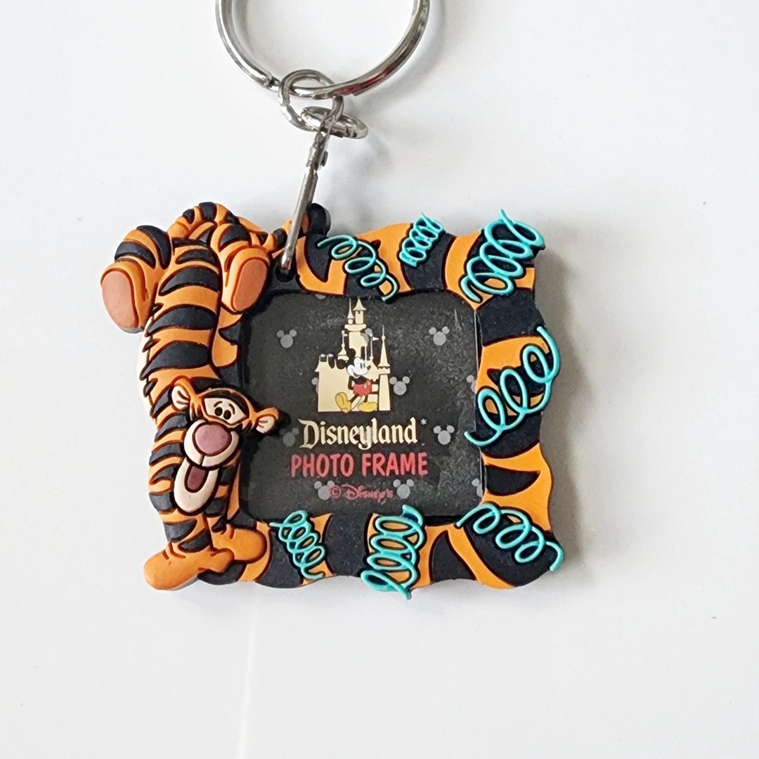 Vintage Disneyland Tigger Photo Frame Keychain, Retro Collectible ...