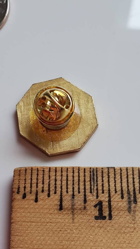 Vintage Tiny "STOP" Sign Lapel Pin, Co Worker Funny G… - Gem