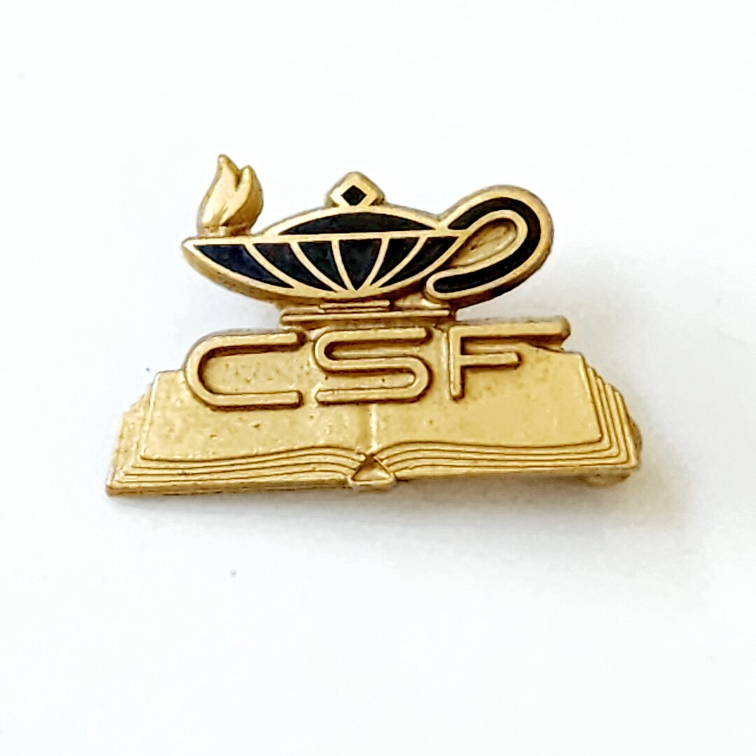 Vintage California Scholarship Federation, Gold Tone Metal Lapel Pin ...