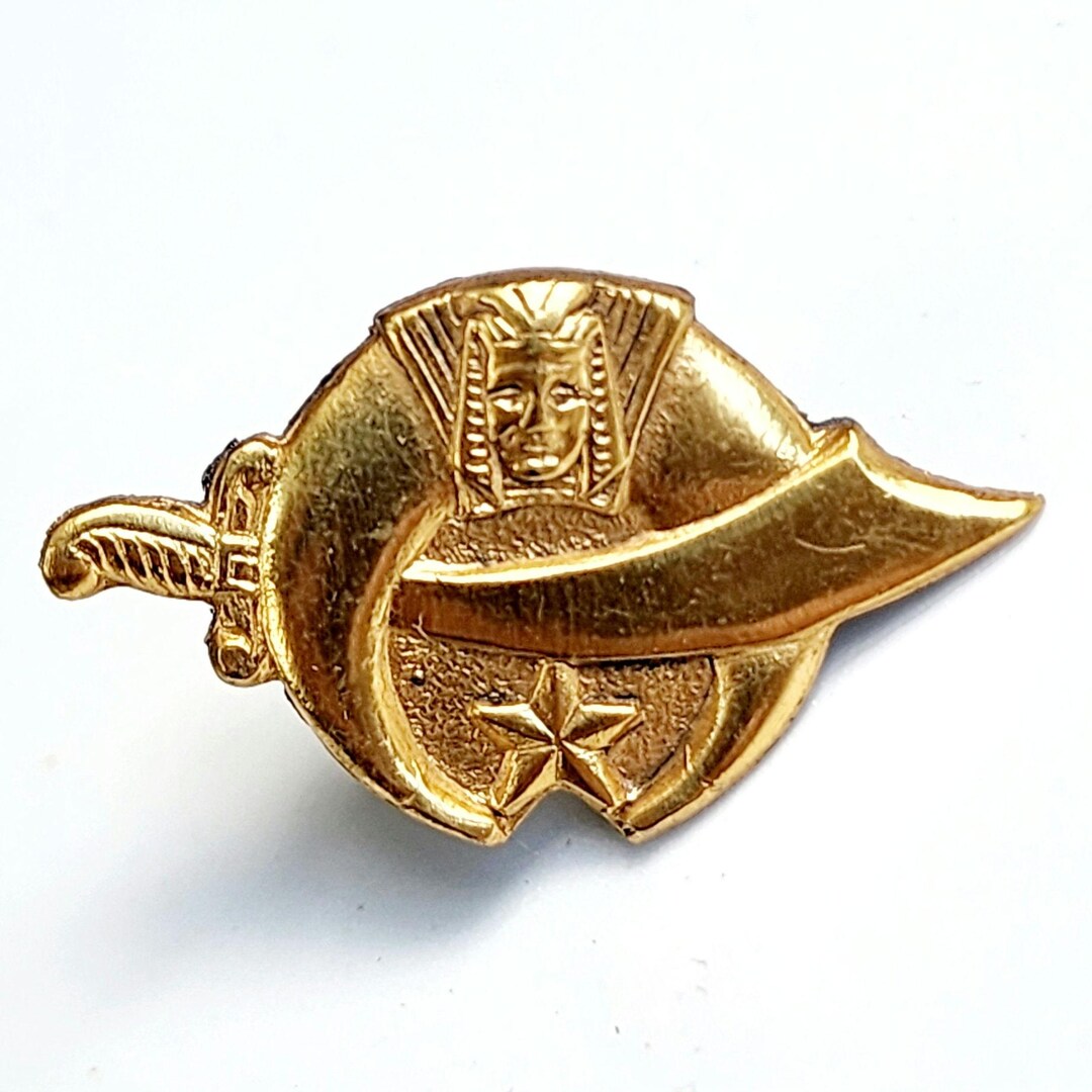 Vintage Fraternal Shriner Symbol Emblem Scimitar Lapel Pin, Free ...