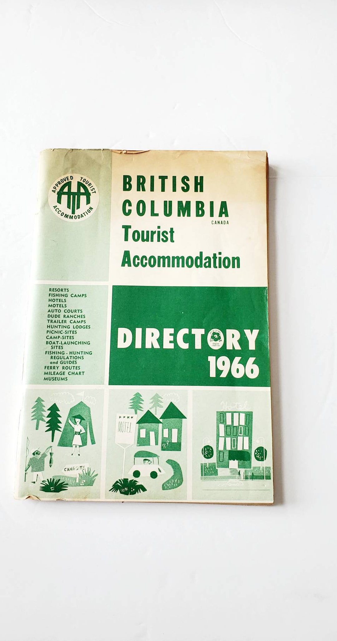 British Columbia Tourist Booklet Directory 1966, Tourist Accommodations ...