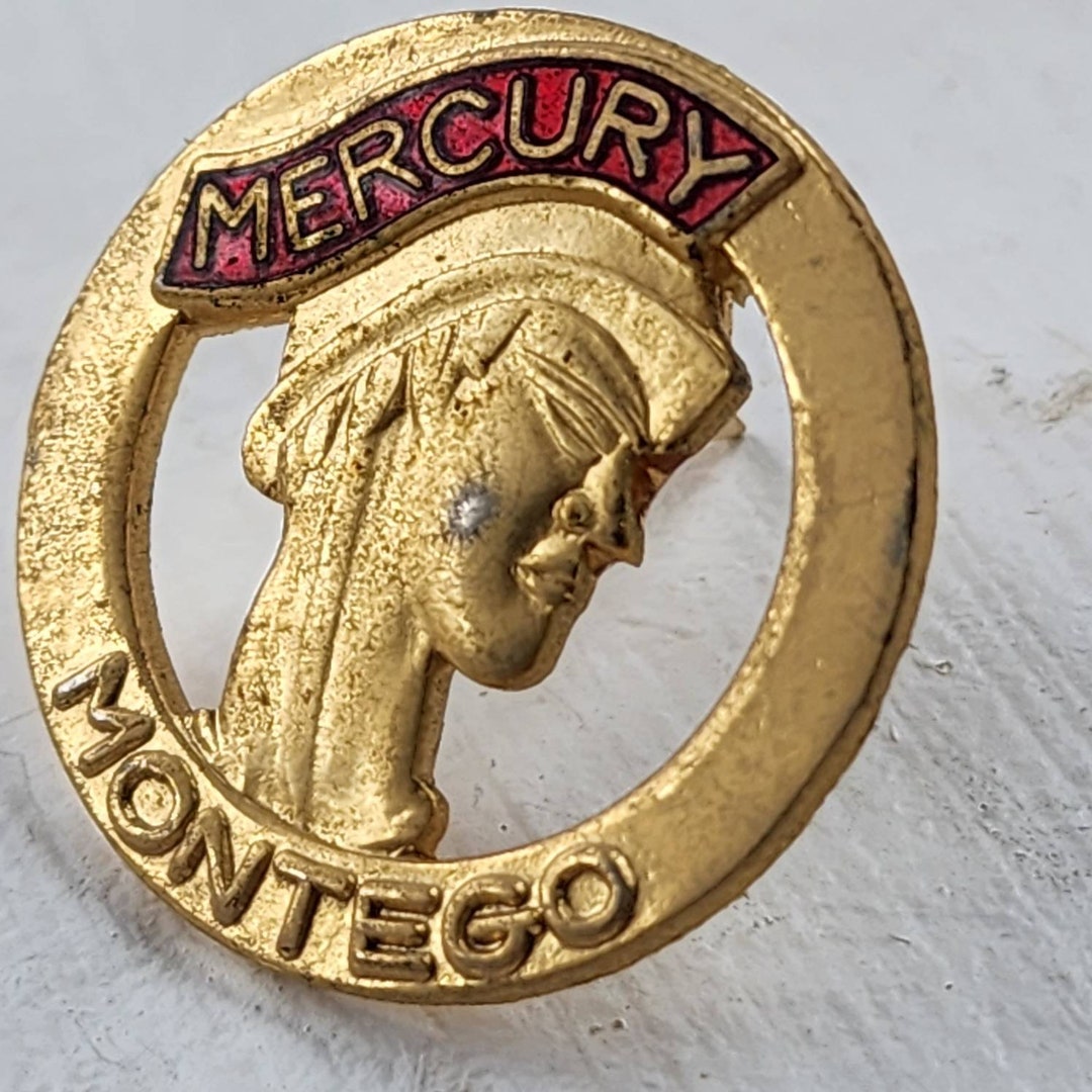 Vintage Mercury Montego Lapel Pin: Car Dealership Employee Enamel Pin ...