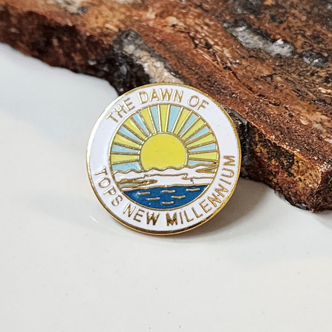 Vintage Lapel Pin the Dawn of Tops New Millennium, Sunshine Day ...