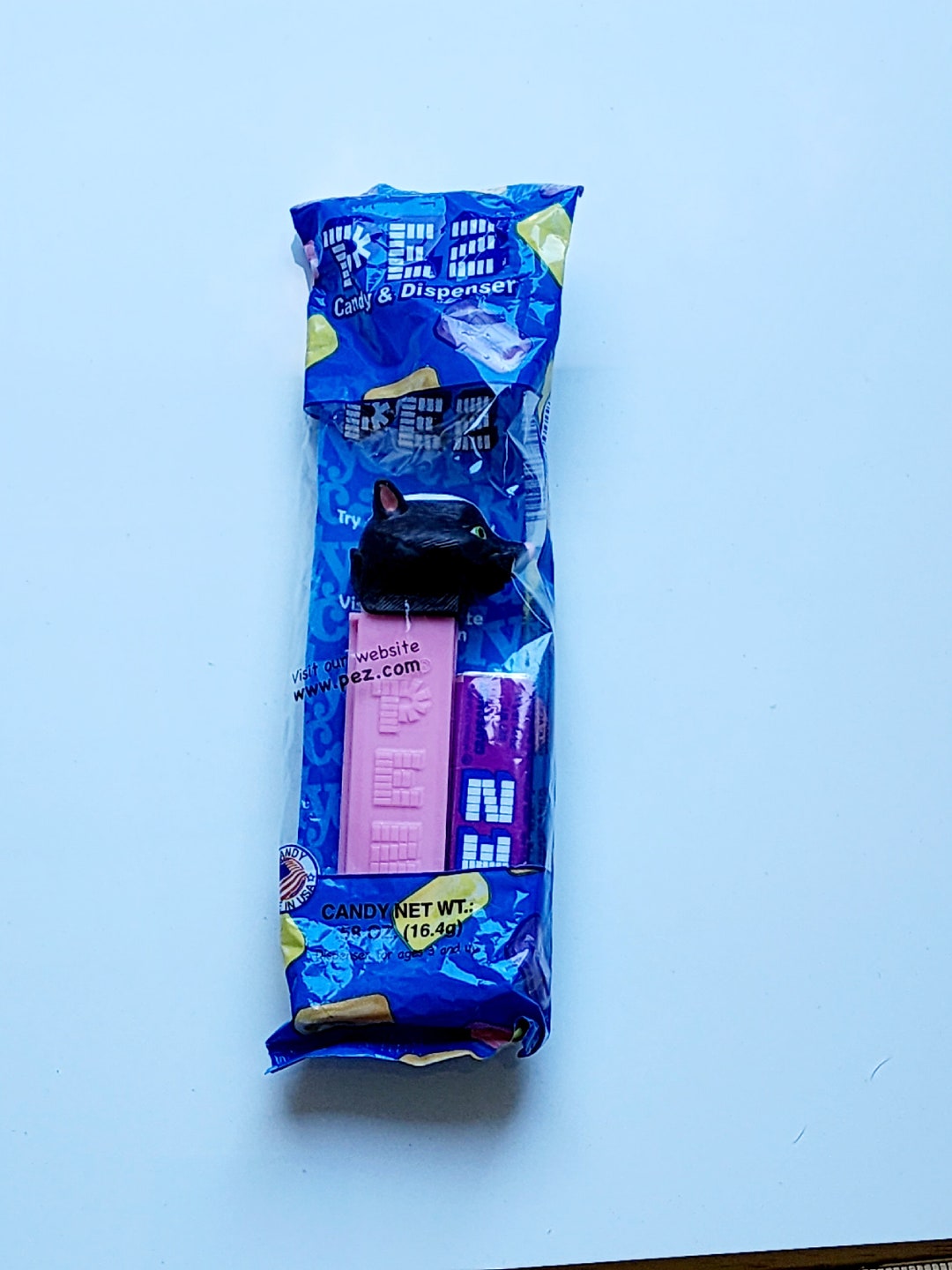 PEZ Black Skunk Candy Dispenser, Pink Base Green Eye Skunk Animal, - Etsy