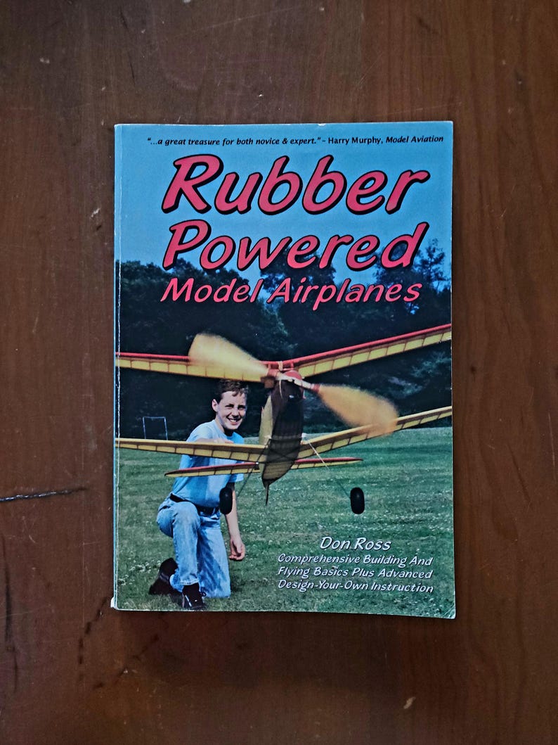 Vintage Book,rubber Powered Model Airplanes Book, Hobbies How to Book ...