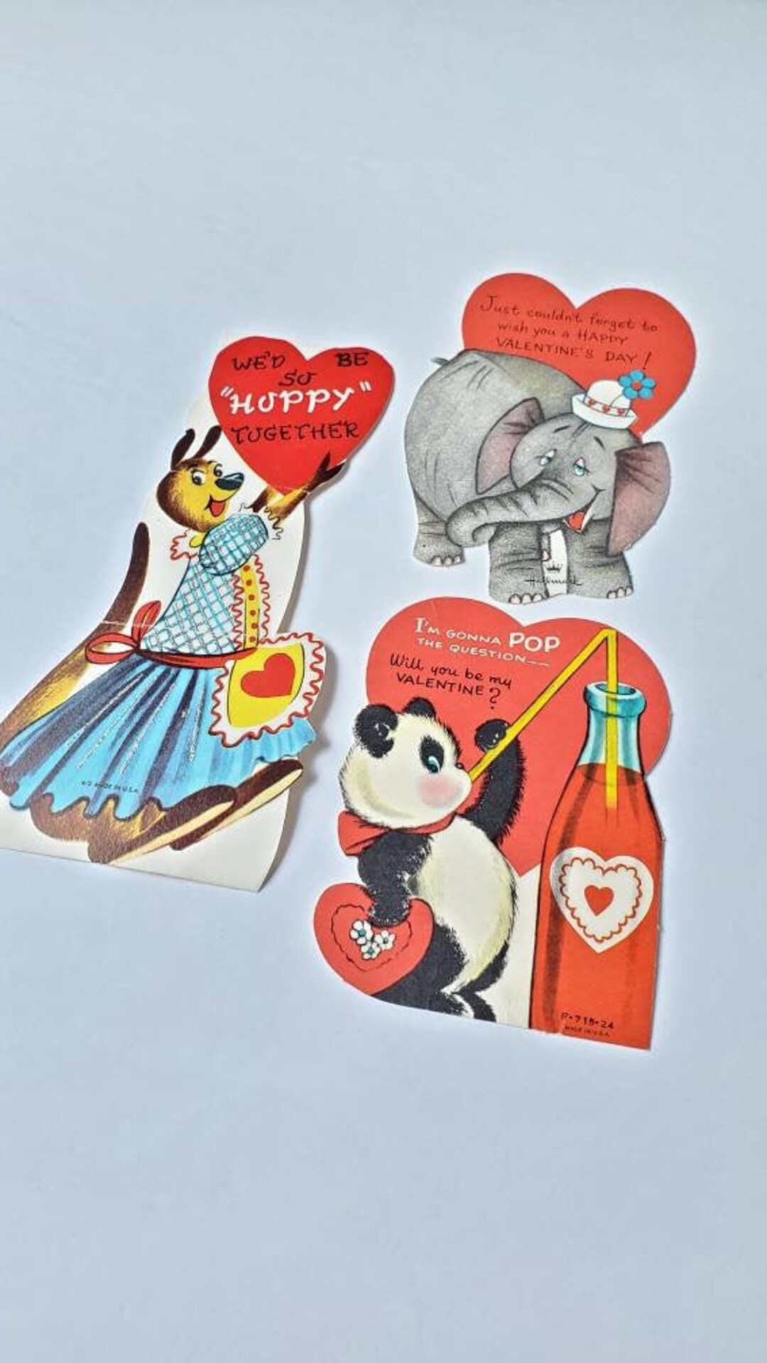 Vintage Valentine Cards, Zoo Animals, Anthropomorphic Animals, Hoppy ...