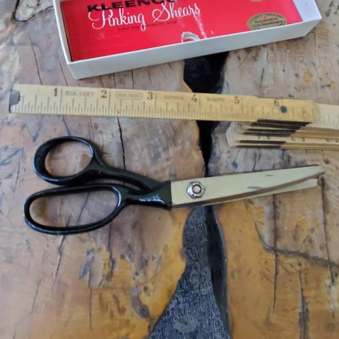Vintage KLEENCUT Pinking Shears, Grandma's Steal Shears, Acme Shear Co ...