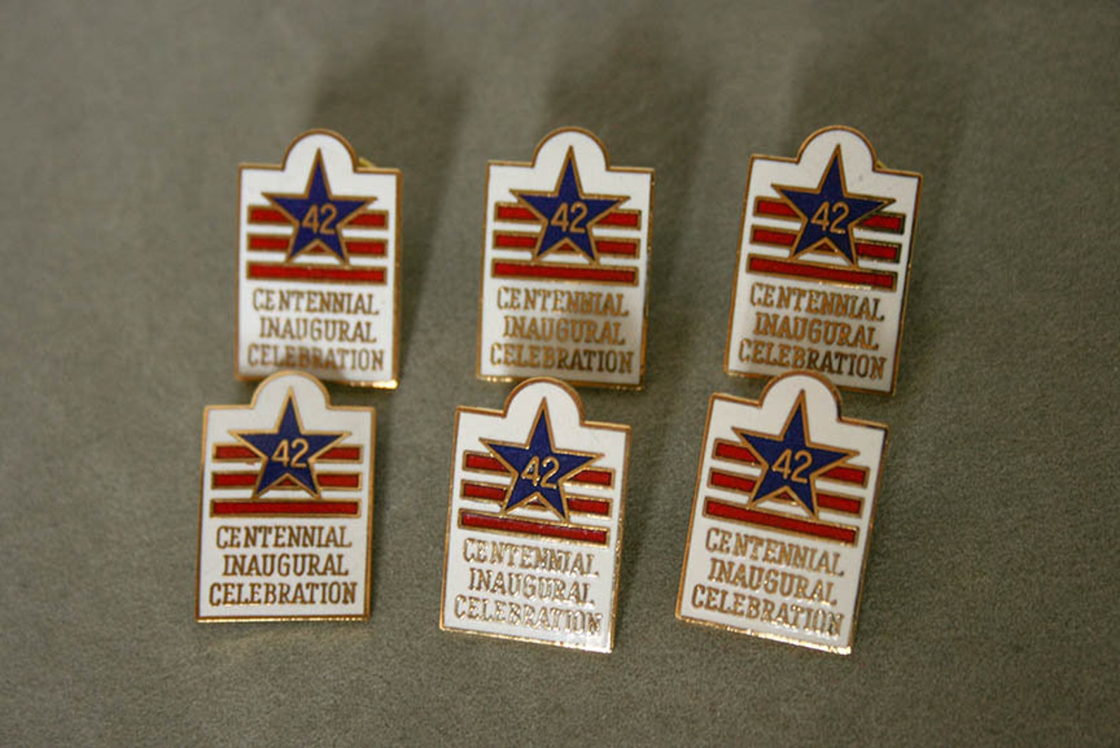 VTG Lapel Pins 42 Centennial Inaugural Celebration Clinton - Etsy