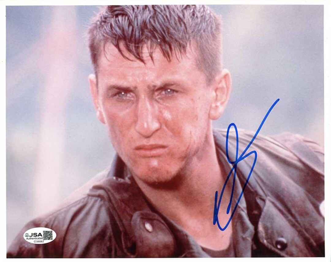 Sean Penn Autographed Photo | 8x10 | Certified by JSA - Etsy