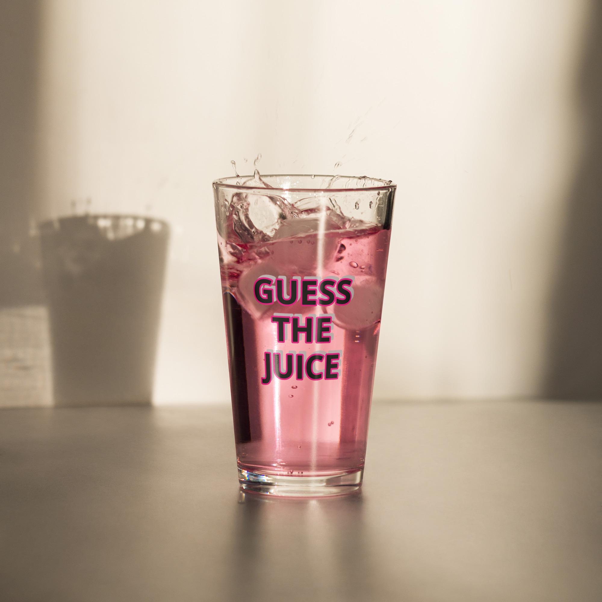 GUESS THE JUICE - Shaker Pint Glass - Etsy