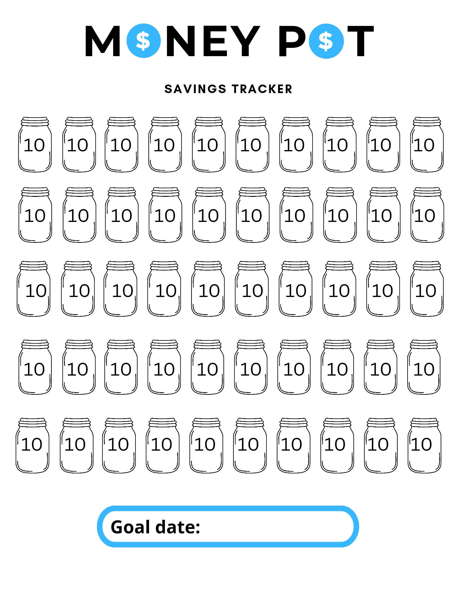 10 Dollar Money Challenge - Etsy