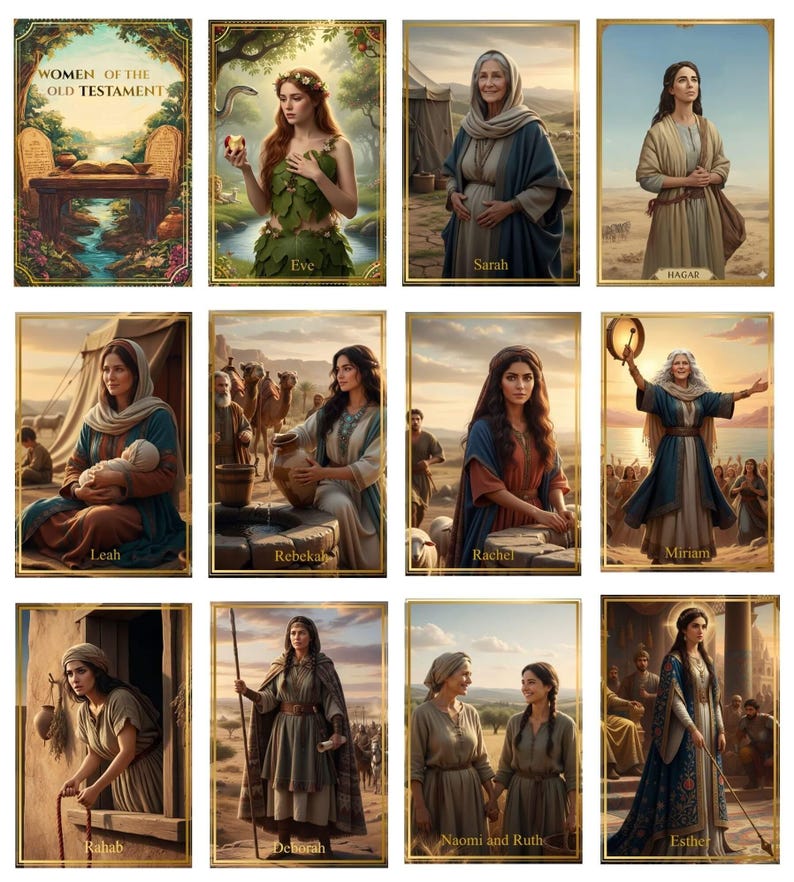 Women of the Old Testament Art Prints, Bible Study, Christian Portraits ...