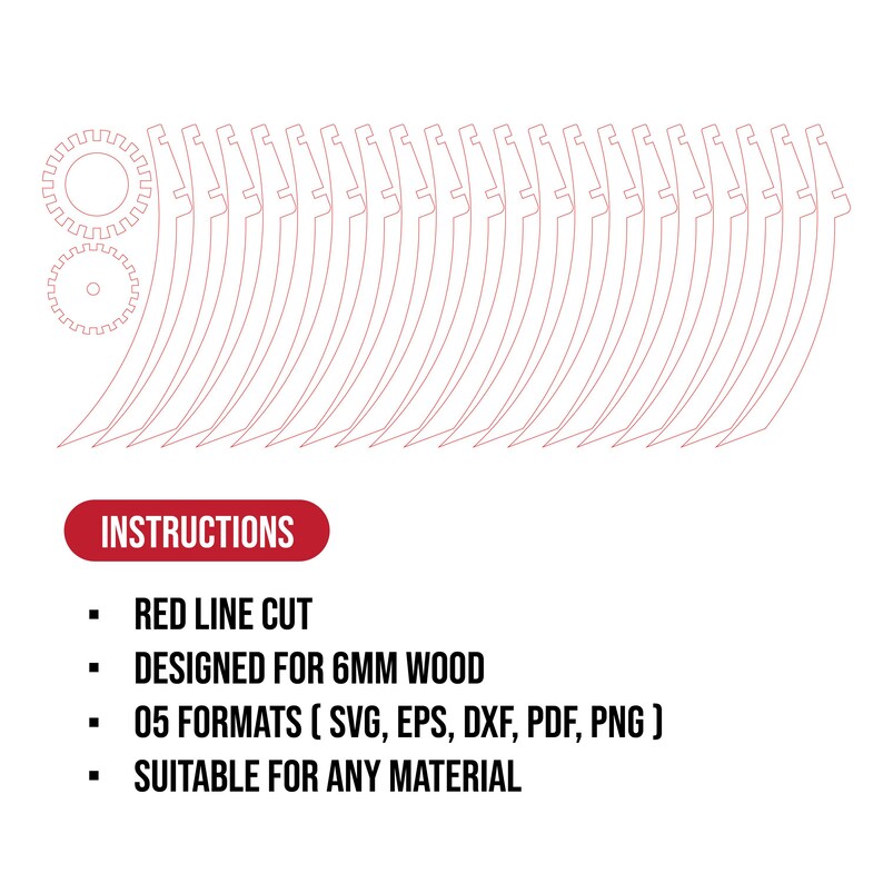 Modern Laser Cut Wooden Table Lamp, 6mm MDF DIY Lamp Template ...