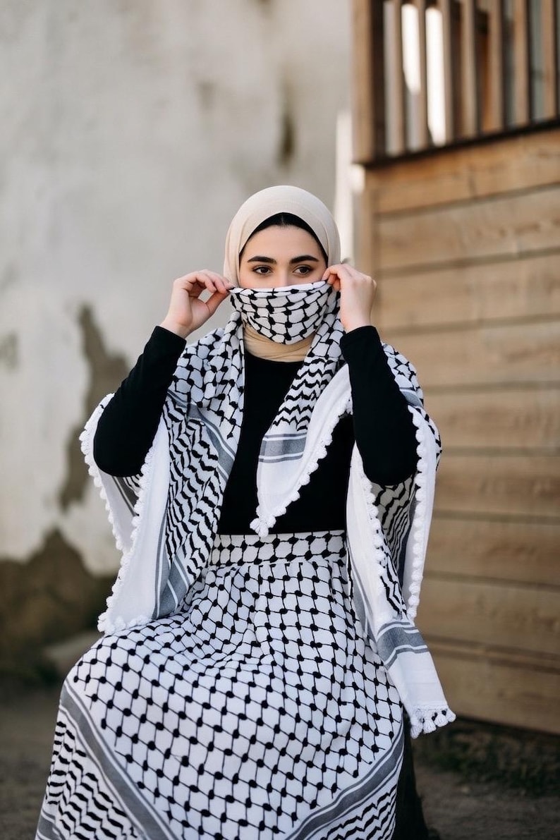 Palestinian Keffiyeh Wrap Skirt – Iconic Heritage Design - Etsy