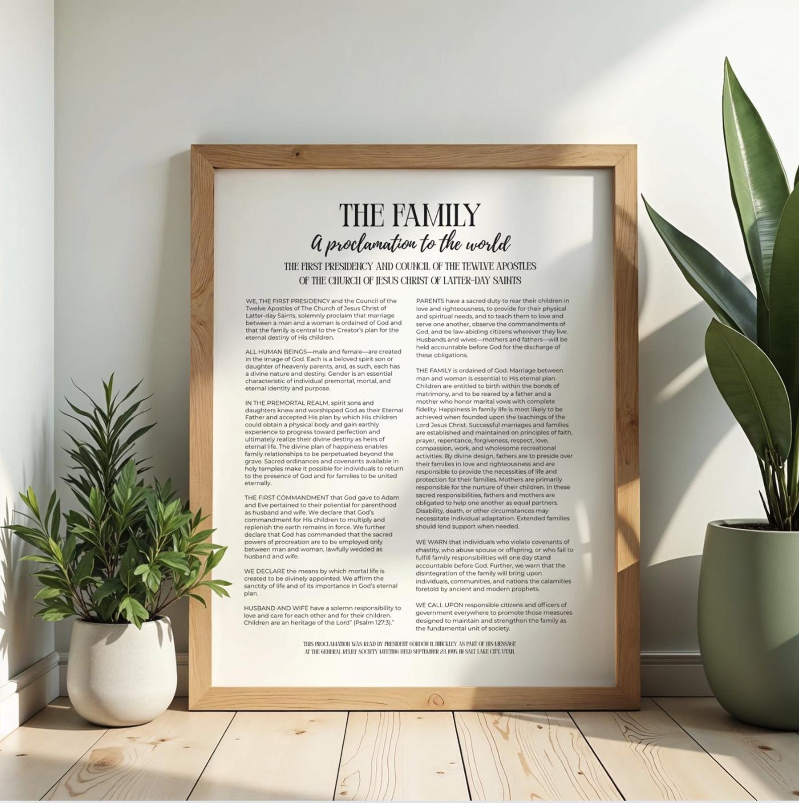 The Family Proclamation | LDS | Latter Day Saint Art - Etsy
