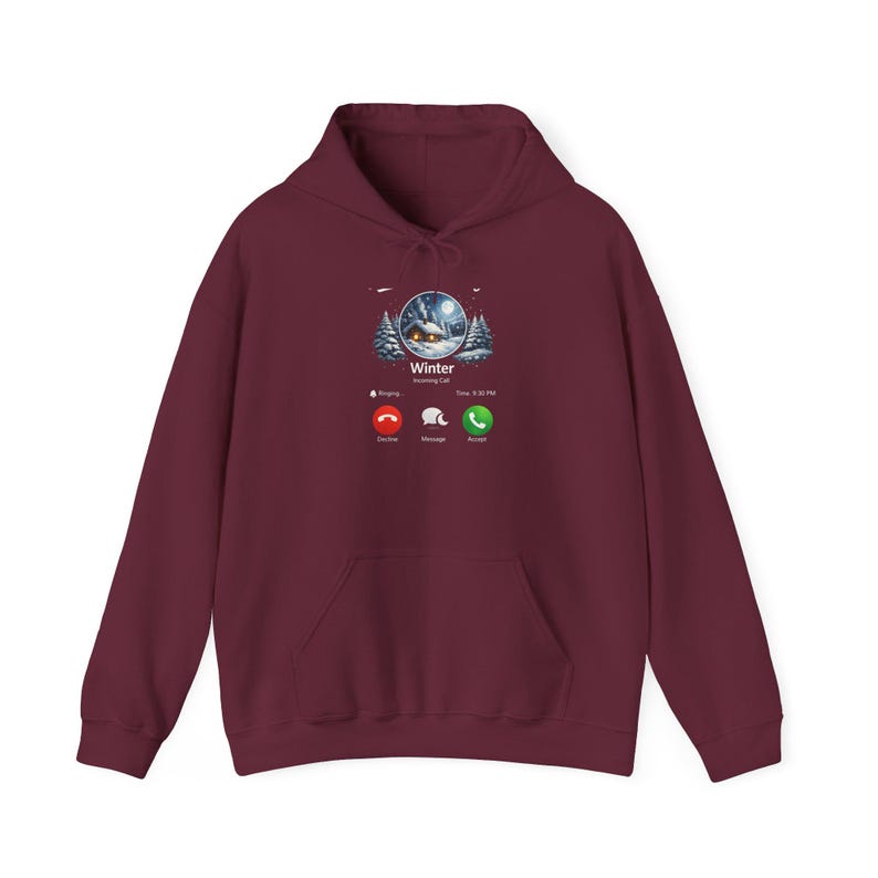 Winter is Calling Hoodie Incoming Call Graphic Sweatshirt - Etsy