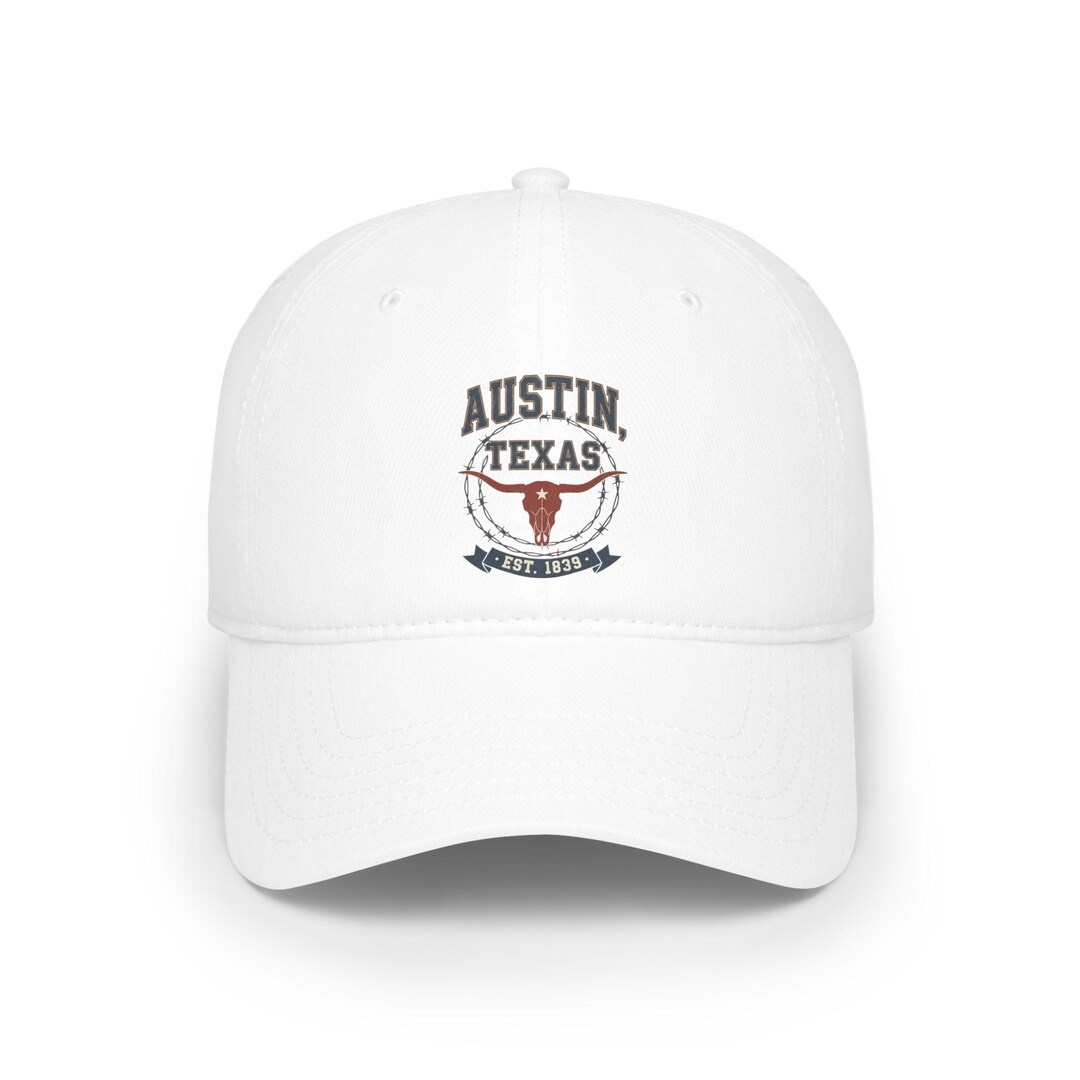 Austin Texas Longhorn Skull Low Profile Baseball Cap | Unisex Baseball ...