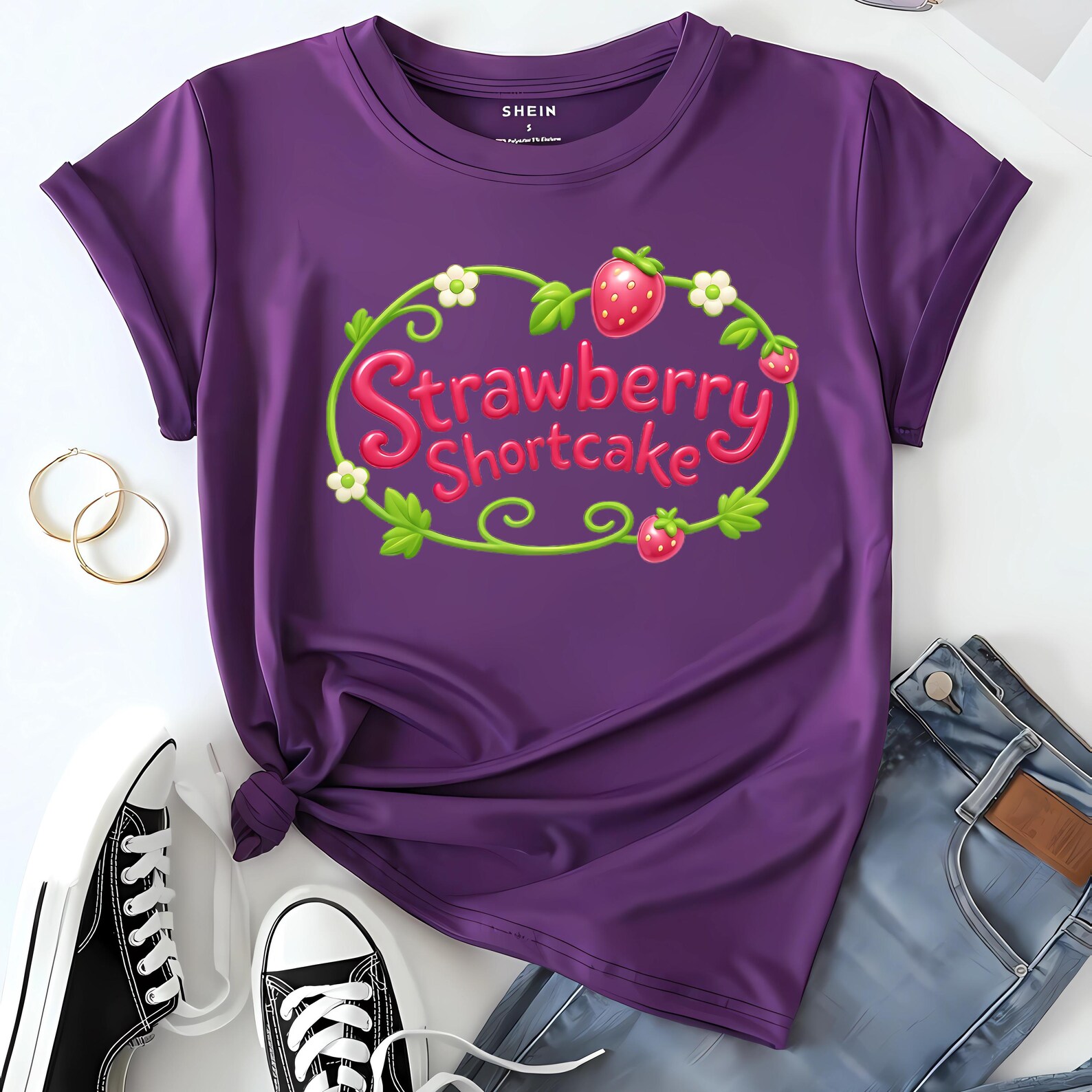 105+ Retro Straw-bery Sh0rt-cake PNG Bundle | 90s Cartoon Girl Clipart ...
