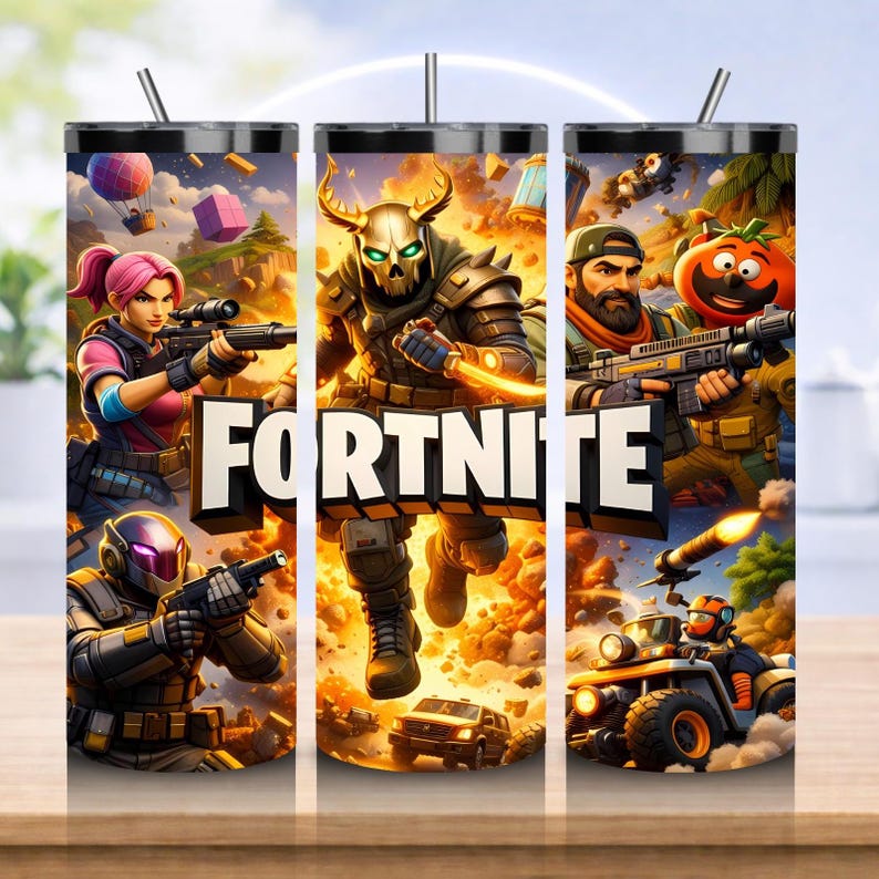 Battle Royale Tumbler Wrap PNG | Gamer Sublimation Design (digital ...