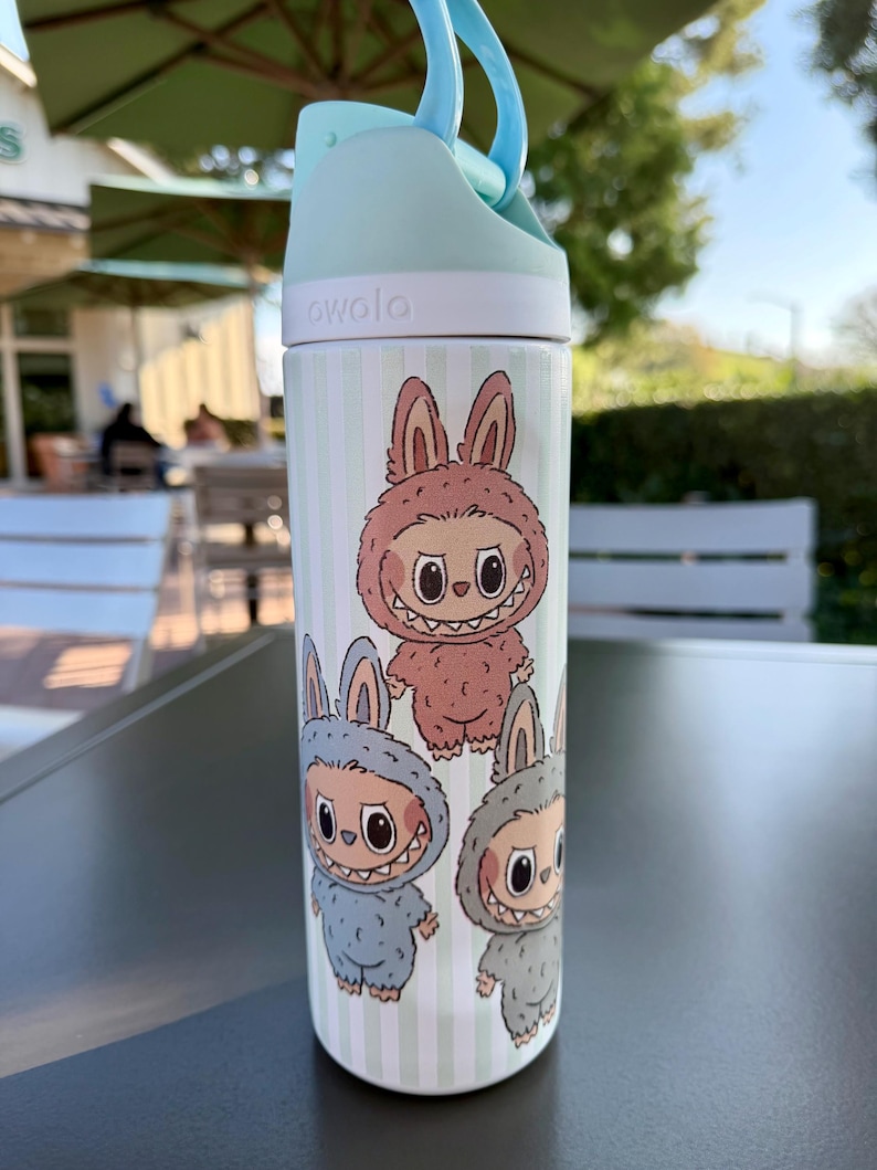 24 Oz Owala Monster Bottle, Insulated Travel Cup With Straw, Christmas ...