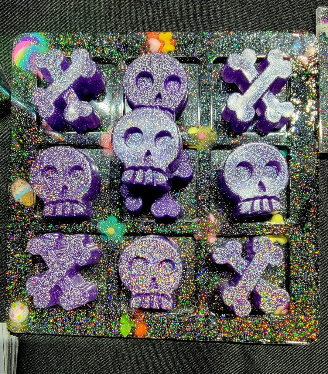 Black Tic-tac-toe Board With Skull and Crossbone Game Pieces - Etsy