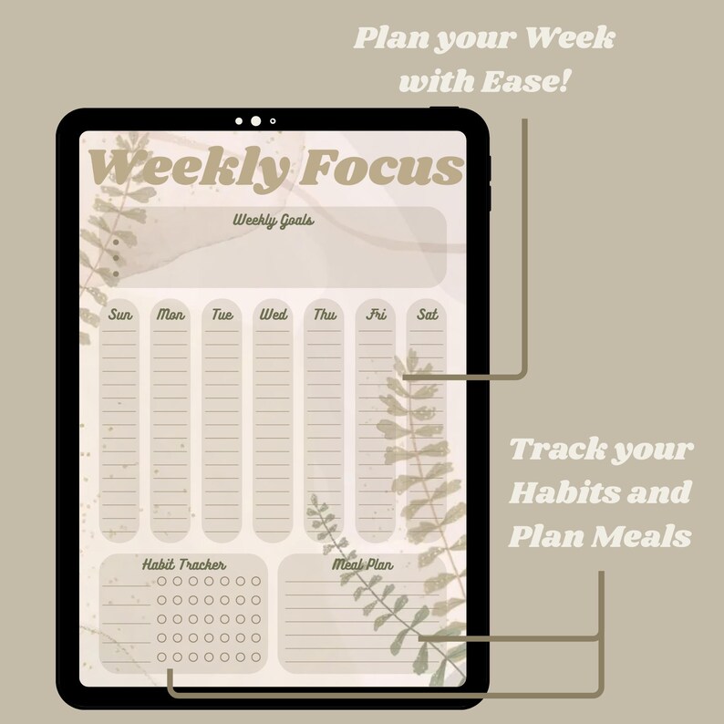 2026 Aesthetic Floral Weekly Planner | Minimalist Weekly Reset PDF ...