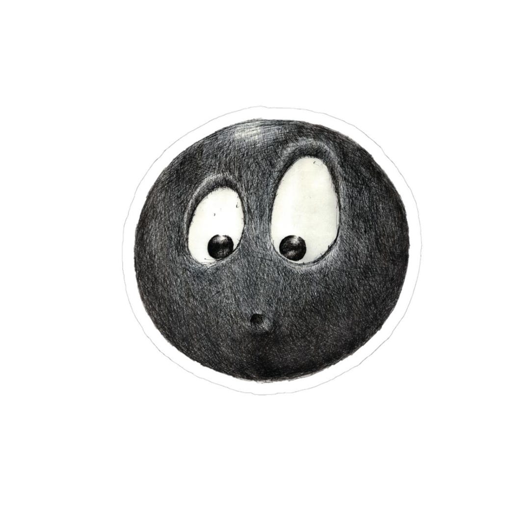 Surprised Emoticon Stickers | Hand-sketched Ink Style - Etsy