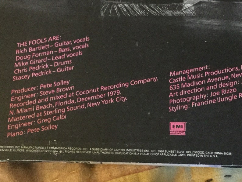 The Fools Sold Out on EMI Records - Etsy