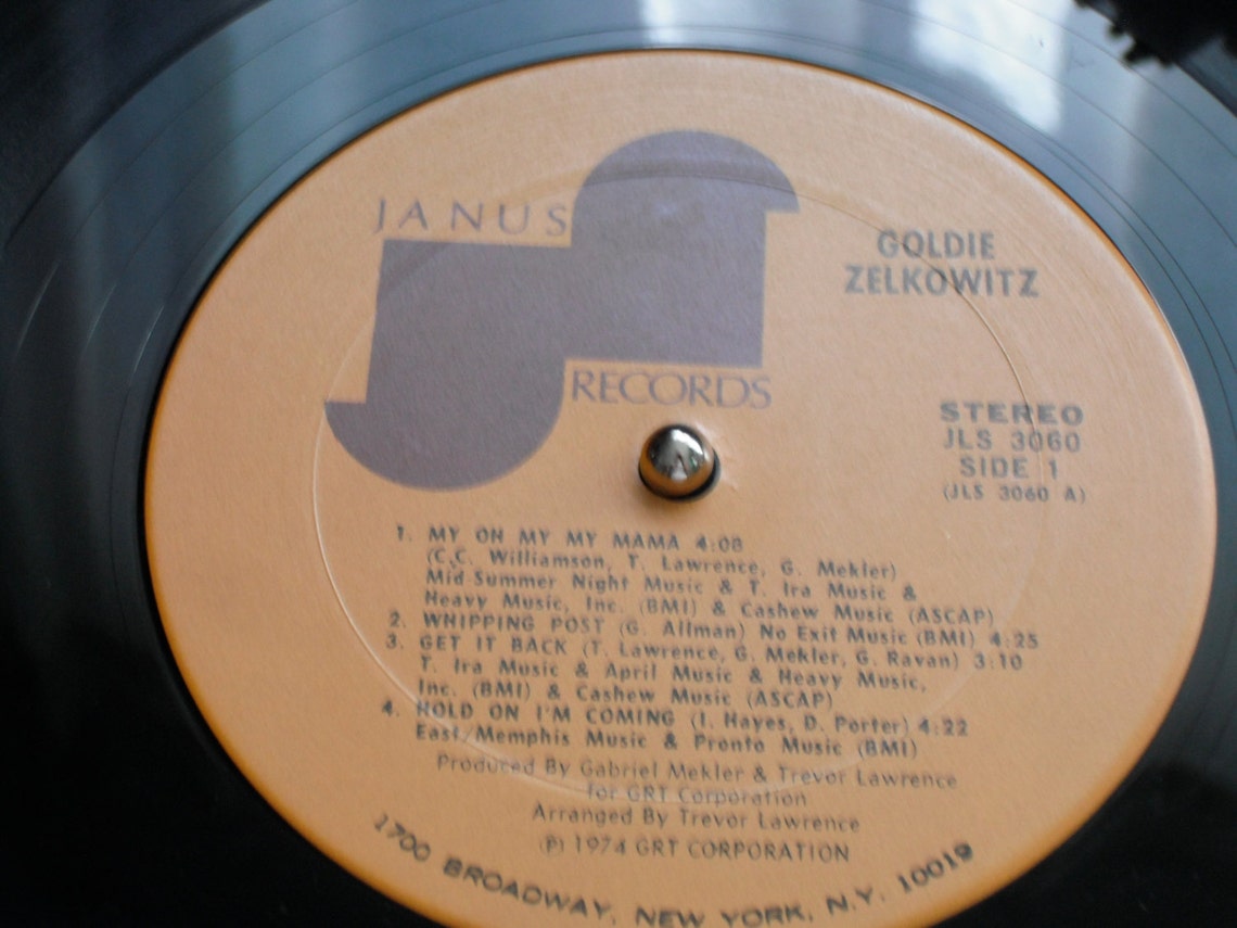 Goldie Zelkowitz Solo Genya Raven on Janus Records Rare 1974 Goldie and ...