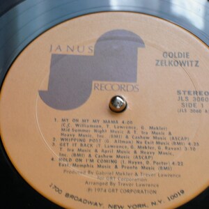 Goldie Zelkowitz Solo Genya Raven on Janus Records Rare 1974 Goldie and ...