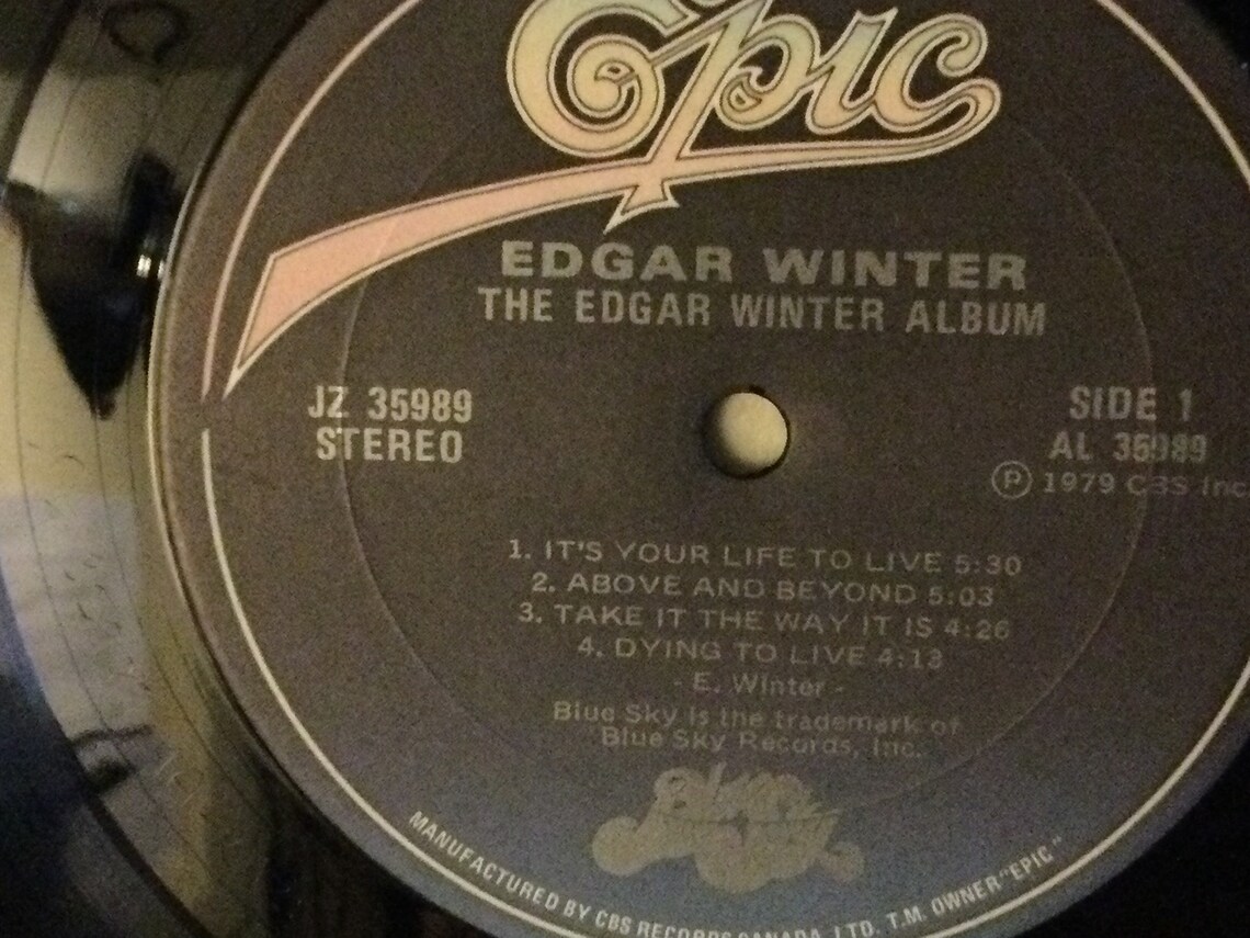 The Edgar Winter Album on Epic Records 1979 promo copy | Etsy