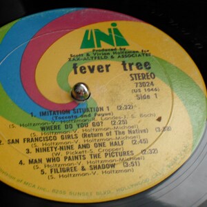 Fever Tree on UNI Records 1968 Debut Lp Psychedelic Rare Garage SF ...