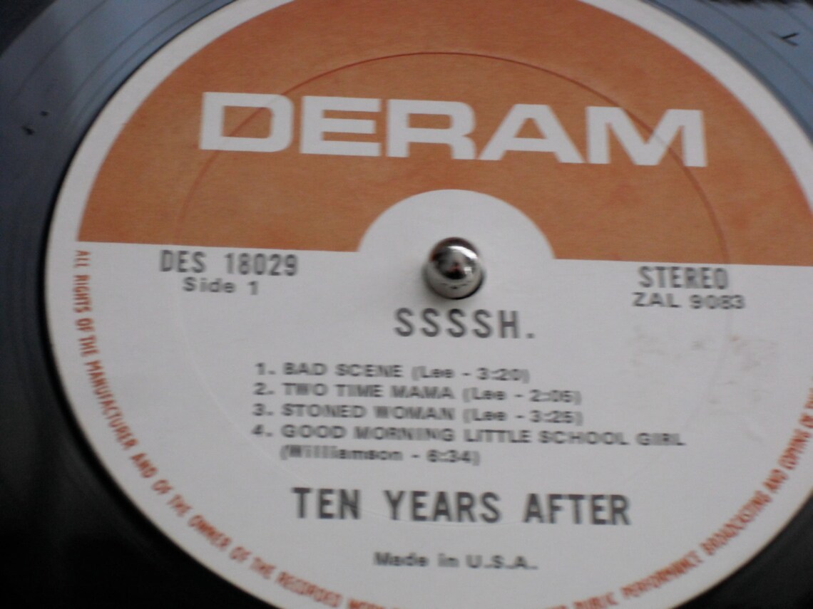 Ten Years After Ssssh on Deram Records 1969 Metal Beginnings | Etsy