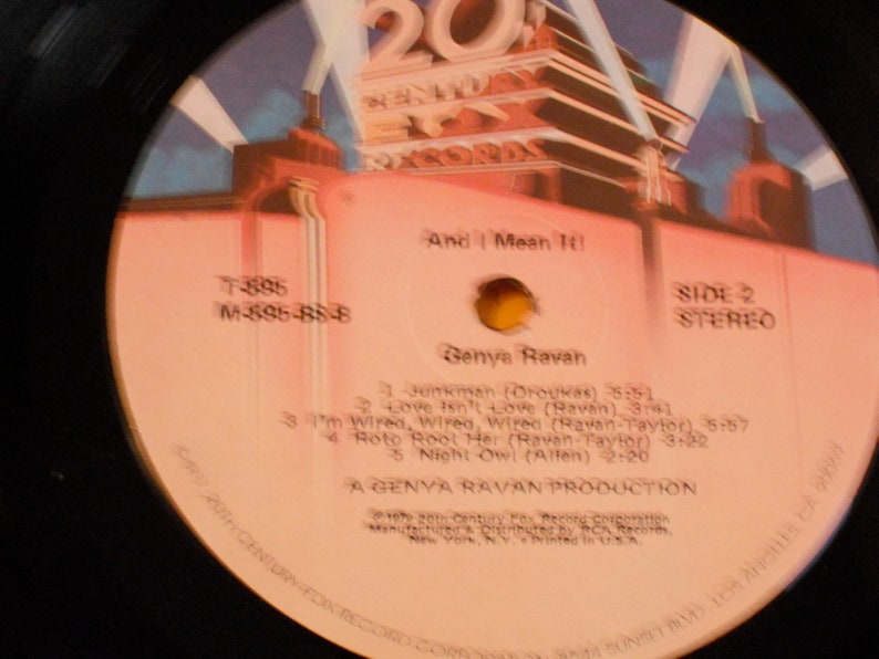 Genya Raven and I Mean It on 20th Century Fox Records 1979 - Etsy