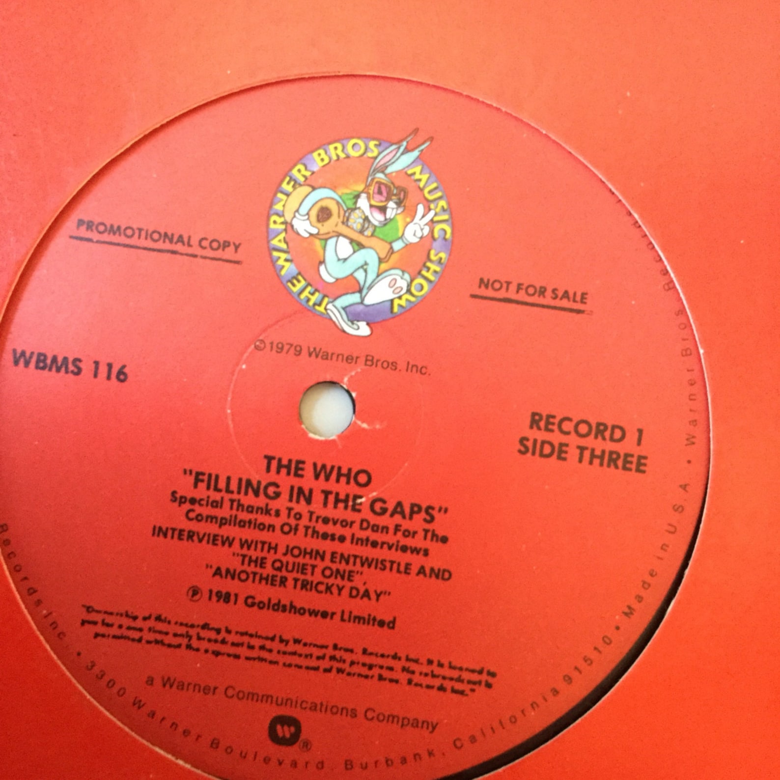 The Who the Live Warner Brothers Music Show 1981 Filling in - Etsy