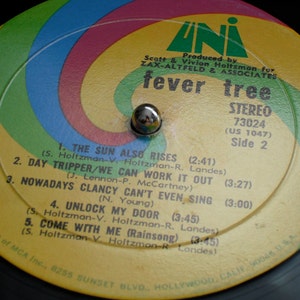 Fever Tree on UNI Records 1968 Debut Lp Psychedelic Rare Garage SF ...
