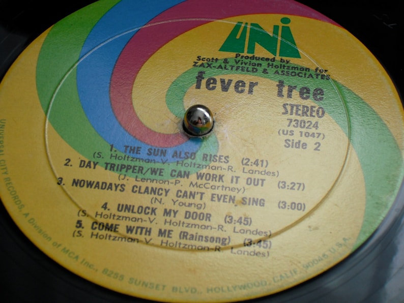 Fever Tree on UNI Records 1968 Debut Lp Psychedelic Rare Garage SF ...