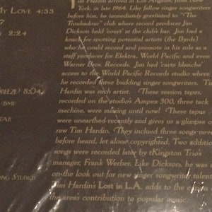 Tim Hardin Lost in LA 45 RPM 3 Never Before Released Songs From 1965 ...