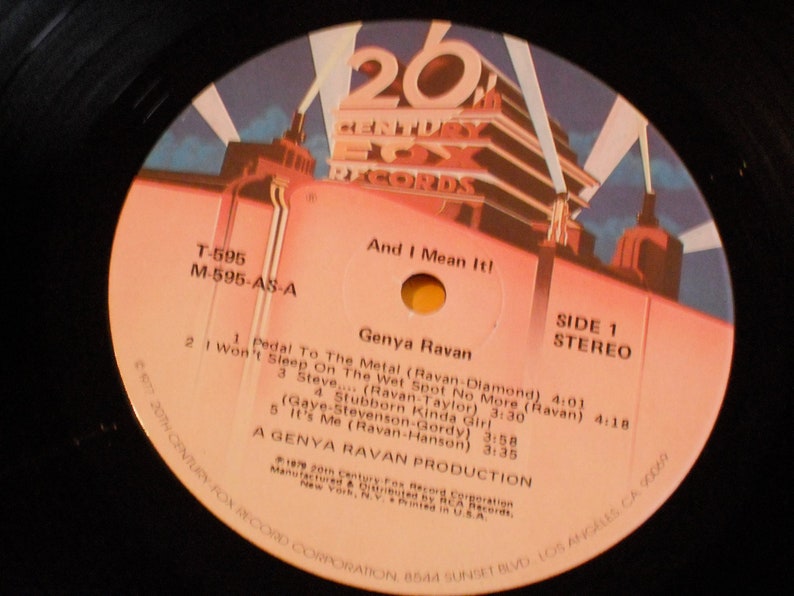 Genya Raven and I Mean It on 20th Century Fox Records 1979 - Etsy