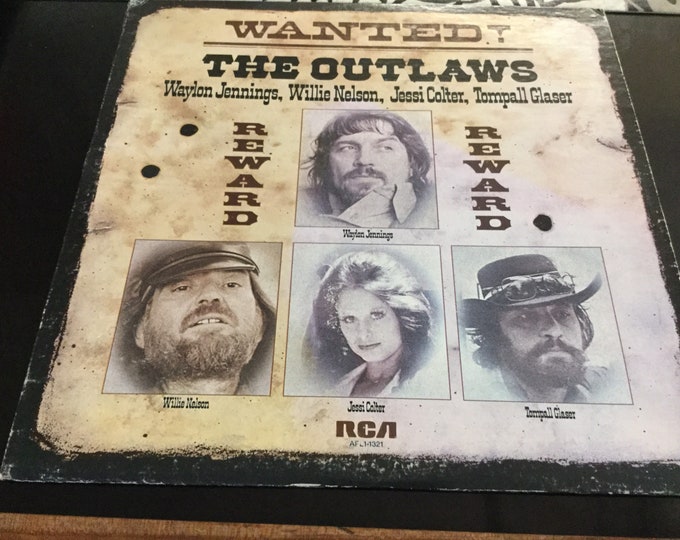 Wanted !the Outlaws Waylon Jennings Willie Nelson Jessi Colter 1976 RCA ...